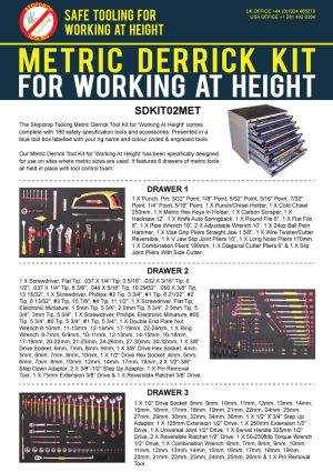 Stopdrop Tooling Metric Derrick Kit for ‘Working At Height’ • STOPDROP ...