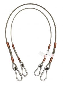 Super heavy duty wire lanyard